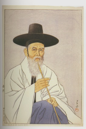 A Yangban - The Lavenberg Collection of Japanese Prints