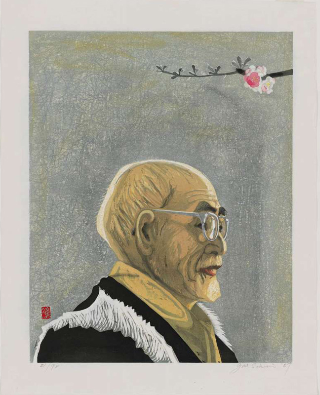 Portrait of Shiga Naoya - The Lavenberg Collection of Japanese Prints