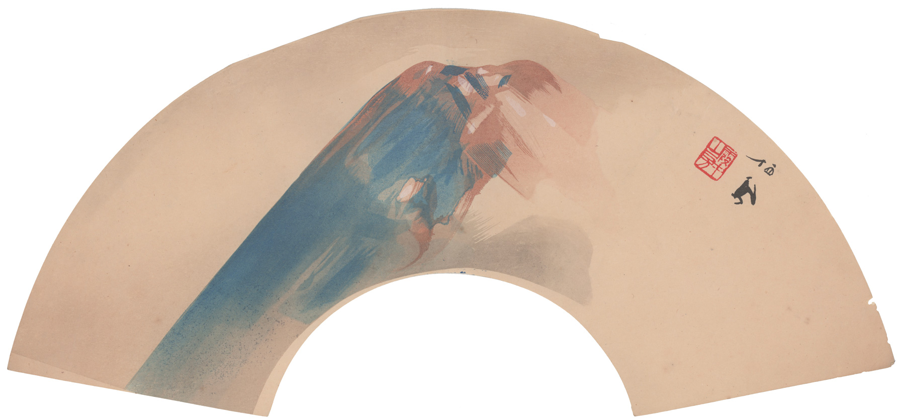 Mount Fuji (folding fan design) - The Lavenberg Collection of Japanese ...