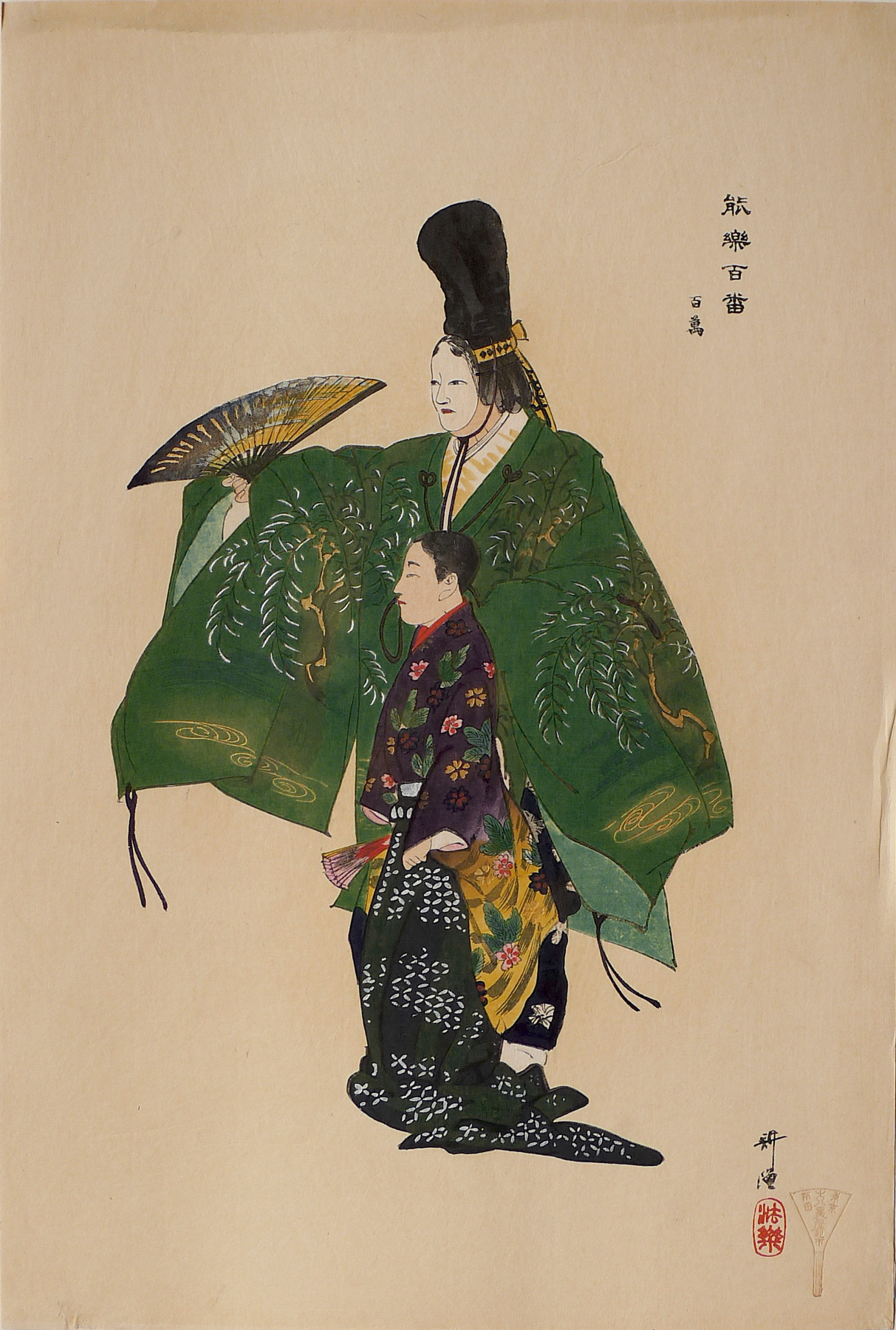Nōgaku hyakuban, Hyakuman - The Lavenberg Collection of Japanese Prints