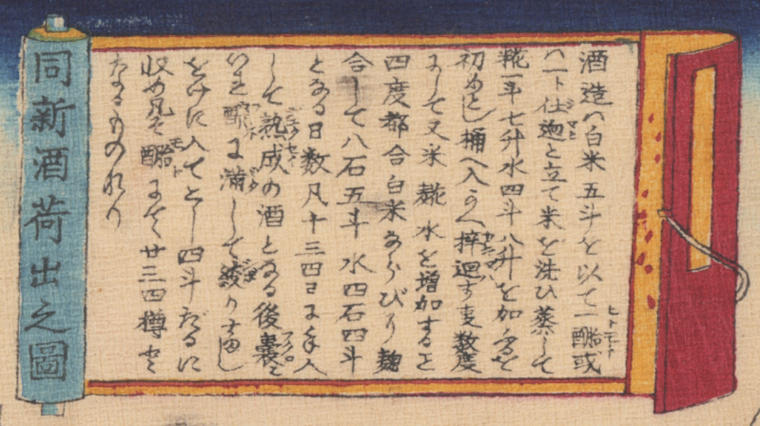 Shipping New Brew Sake in Settsu Province from the series Dai Nippon ...