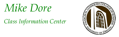 Mike Dore Class Information Center
